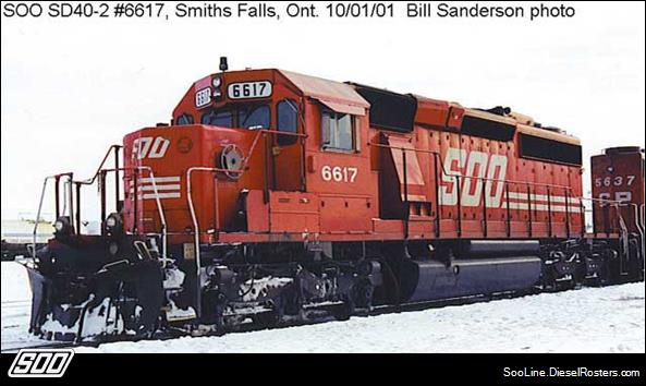 Soo Line EMD SD 40-2 No. 6617