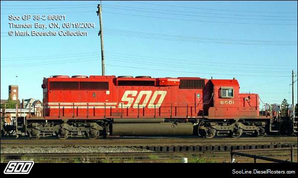 Soo Line EMD SD 40-2 No. 6601